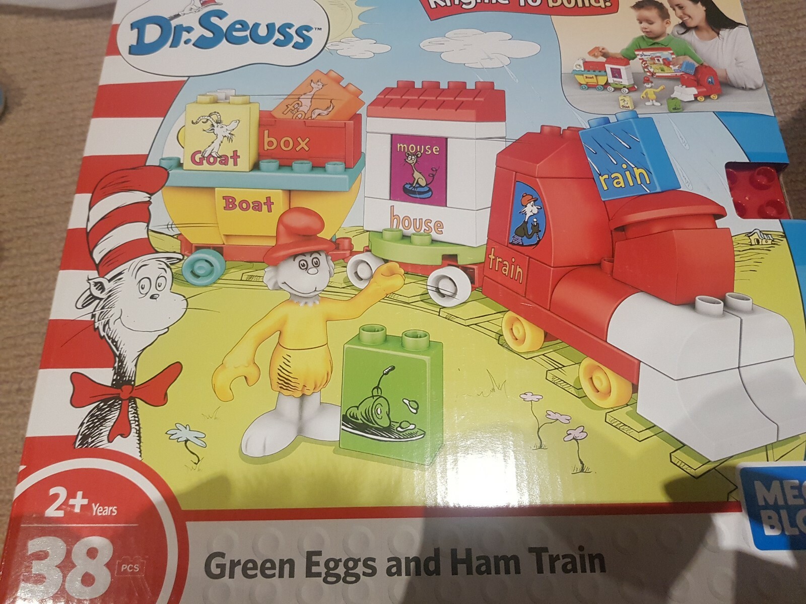 Dr Seuss green aggs and ham train Mega Bloks Rhyme To Build | eBay