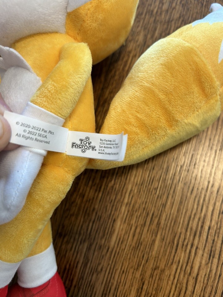 Sonic the hedge hog 2022 The movie tails 2 13-14” toy factory plush | eBay