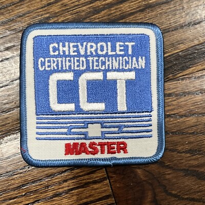 Chevrolet Certified Technician CCT Master Mechanic Embroidered Patch ...