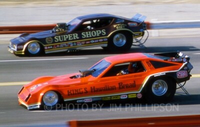 FUNNY CAR PHOTO NHRA DRAG RACING HAWAIIAN & SUPER SHOPS FUNNY CAR AT ...