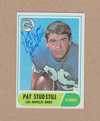 Pat Studstill (DEC) signed 1968 Topps card #156-Los Angeles Rams | eBay