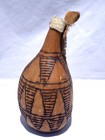 Original Old Carved African Wood Burnt Design Calabash Gourd Tribal ...