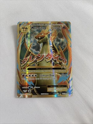 Pokemon Mega Charizard EX Full Art Holo Card 101/108 XY Evolutions~NM ...