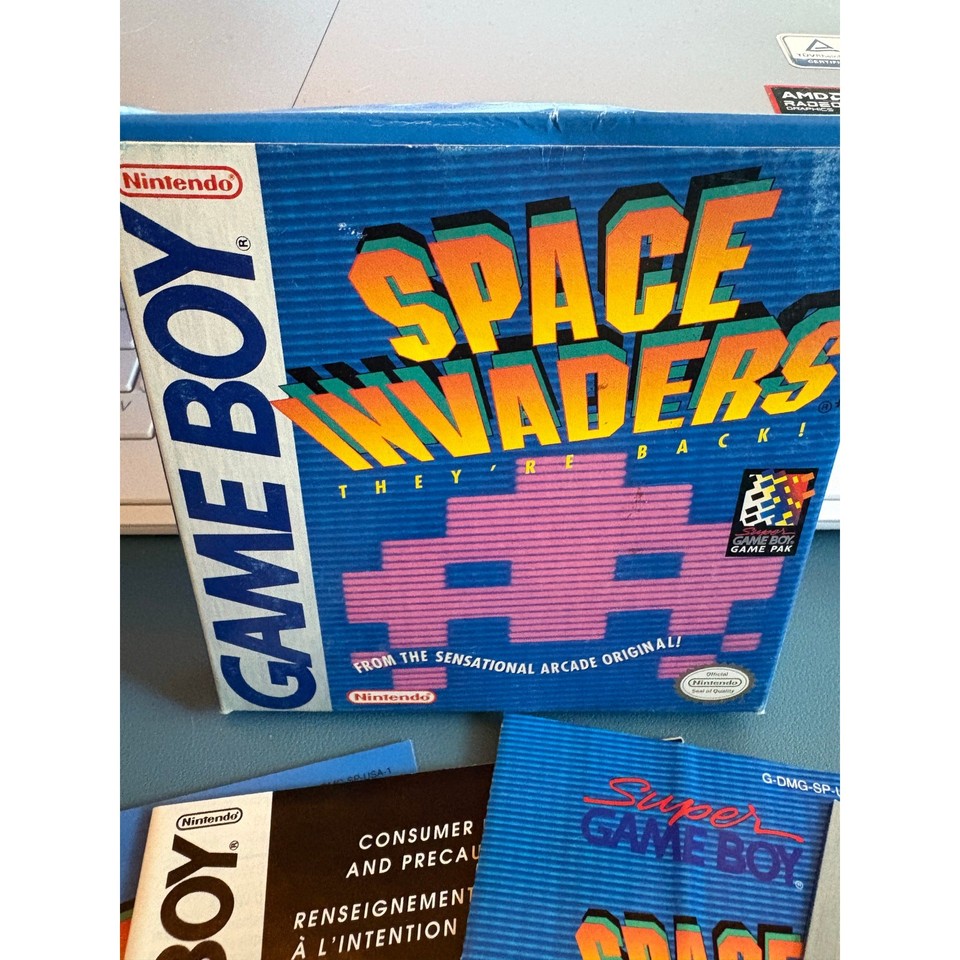 Space Invaders (Nintendo Game Boy, 1994) Complete in Box CIB w/ Manual ...