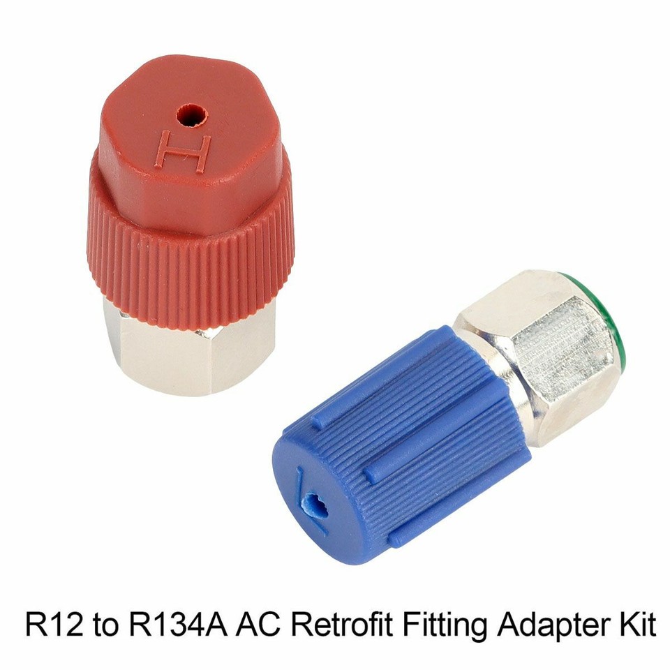 A/C Charging Port Adapter Retrofit R12 to R134a Conversion Fitting Set ...