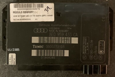 Commande de Module Confort AUDI A4 8E0959433CA | eBay