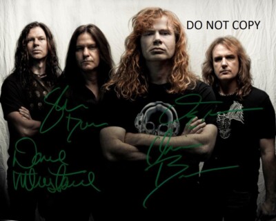 MEGADETH Autographed Signed 8x10 Reprint Photo DAVE MUSTAINE !! | eBay