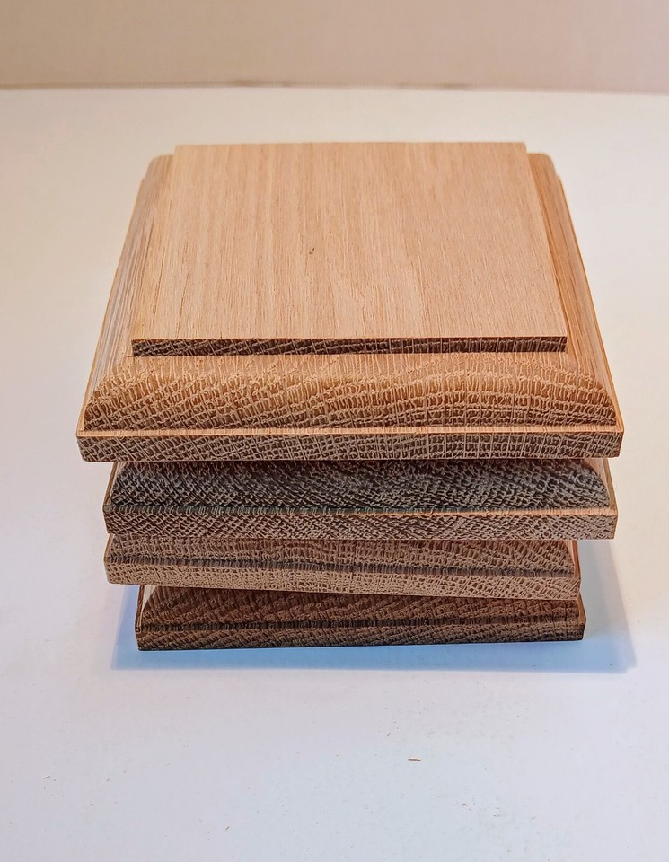 White Oak Square Rosette-4 pack | eBay