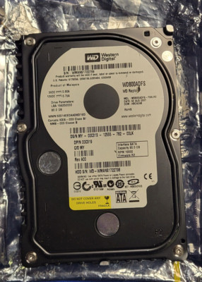 Western Digital Raptor 80 GB,Internal,10000 RPM,3.5" (WD800ADFS-75SLR2 ...