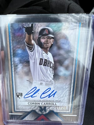 2023 Topps Museum Collection CORBIN CARROLL RC On-Card Auto Autograph ...