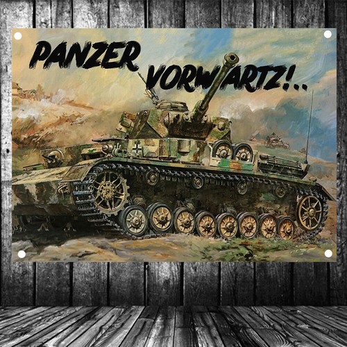 WW2 German Tiger Tank Panzer Vorwarts! Wall Art Poster Home Decor ...