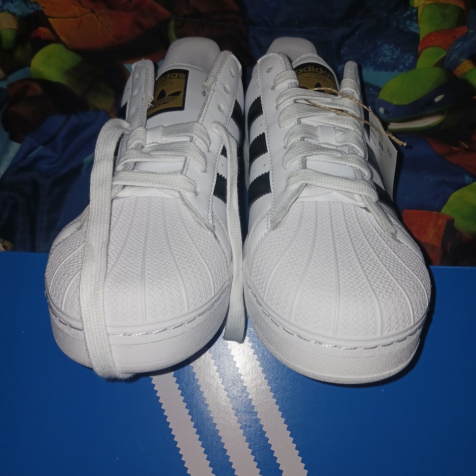 Sz 11 Men's Adidas Superstar XLG Classic Shell Toe White Black IF9995 ...