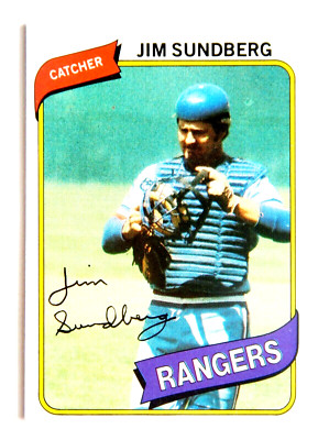 Jim Sundberg #530 Topps 1980 Baseball Card (Texas Rangers) *E | eBay