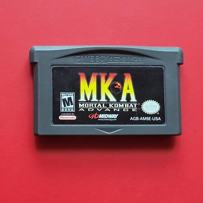 Mortal Kombat Advance MKA Nintendo Game Boy Advance Authentic - Nice ...