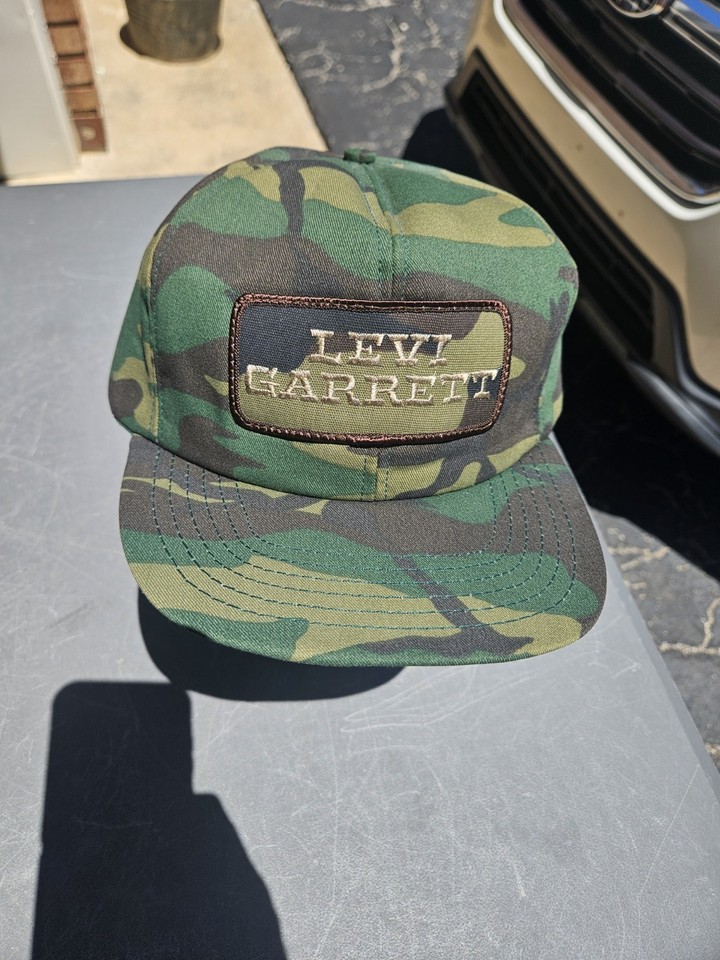 Vintage Levi Garrett Snap-Back Hat Camo USA Made Lined Nice | eBay