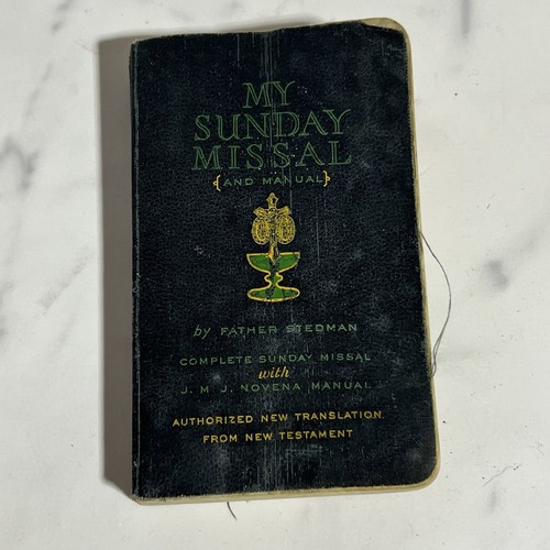 VTG My Sunday Missal Father Stedman New Translation 1945 | eBay