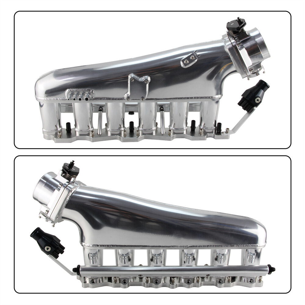 Intake Manifold Fuel Rail Throttle Body 90mm For Skyline R32 RB20DET 2 ...