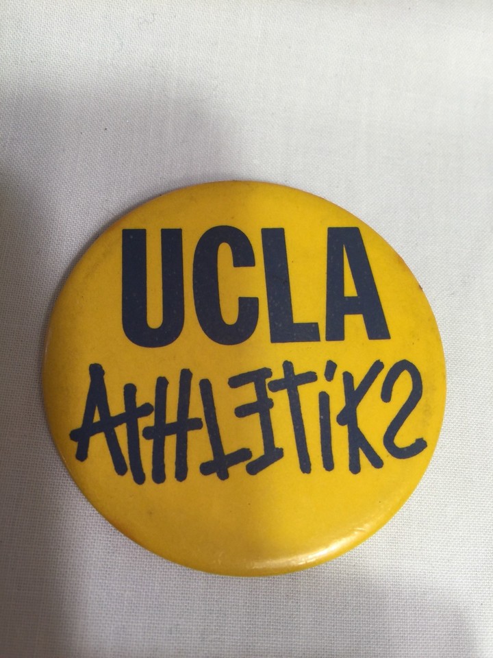 VINTAGE "UCLA ATHLETIKS" PIN BACK BUTTON U.C.L.A. BRUINS NICE SHAPE | eBay