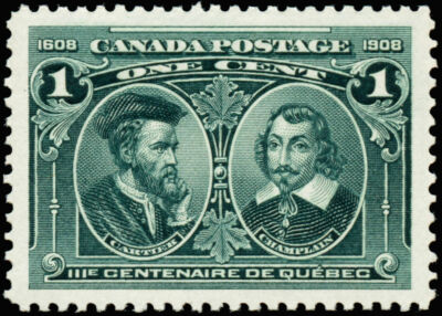 Canada Stamp #97 - Cartier & Champlain (1908) 1¢ (F) | eBay