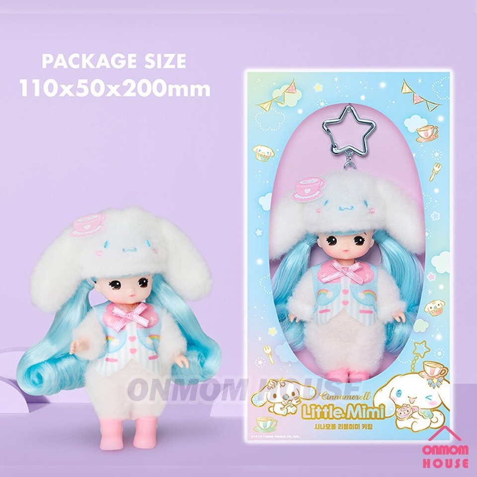 Sanrio Characters x Little Mimi 5 Type Figure Doll Keyring Korean Toy ...