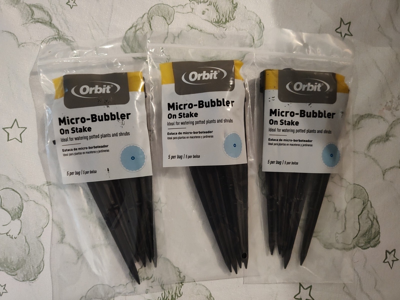 15 piece Orbit 67110 Black Plastic 1-29 GPH 25 PSI Micro-Bubbler 6 H in ...