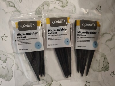 15 piece Orbit 67110 Black Plastic 1-29 GPH 25 PSI Micro-Bubbler 6 H in ...