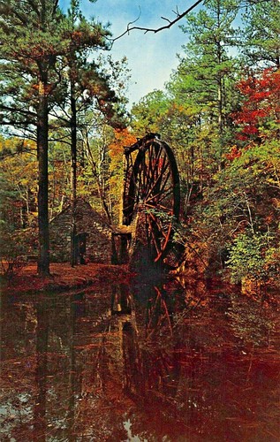 MOUNT BERRY GEORGIA~OLD MILL NEAR ACADEMY-LARGEST OVERSHOT WATERWHEEL ...