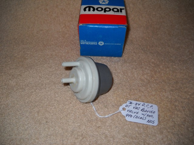 NOS 4091910 Mopar OSAC Vacuum Reducer Valve 1976-84 Cars With 400 and ...