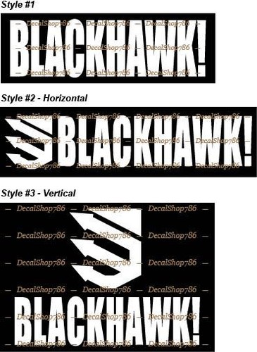 BLACKHAWK - Tactical/Hunting/Outdoor Gears - Vinyl Die-Cut Peel N ...
