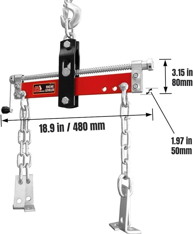 Heavy Duty Engine Hoist Leveler Cherry Picker Shop Crane Load Lift Tool ...