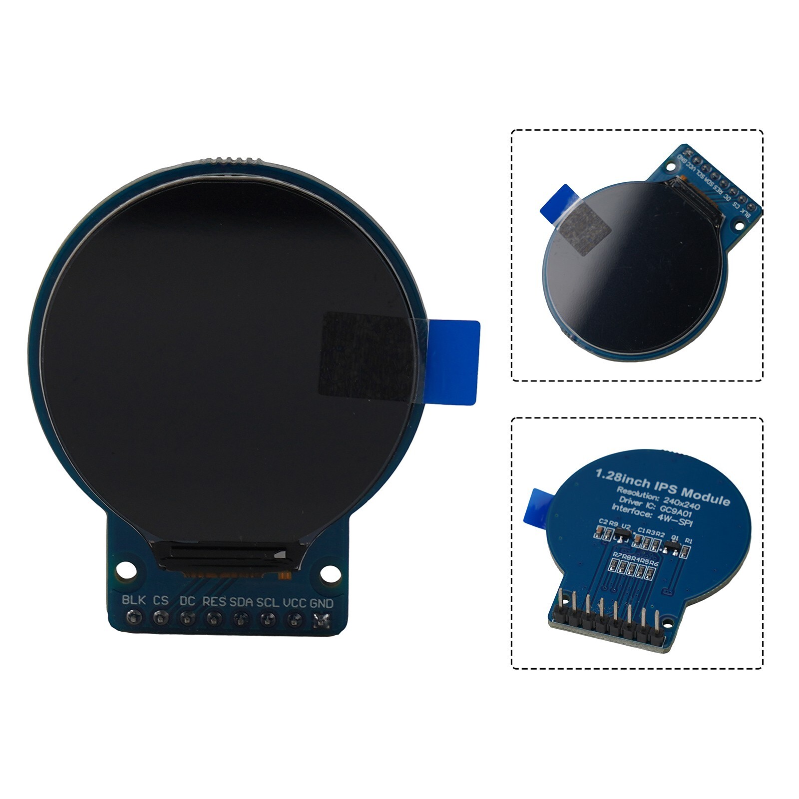 Optimal 1 28 Inch TFT LCD Round Display Screen for Various Applications ...