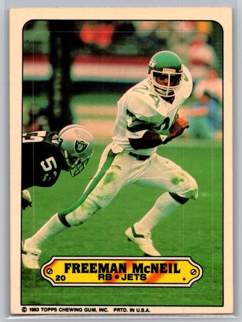 1983 Topps #20 Freeman McNeil Sticker Inserts | eBay