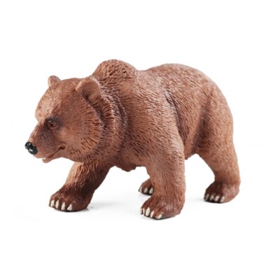 Mini Brown Bear Model Figure PVC Bear Figurine Kids Collectable Wild ...