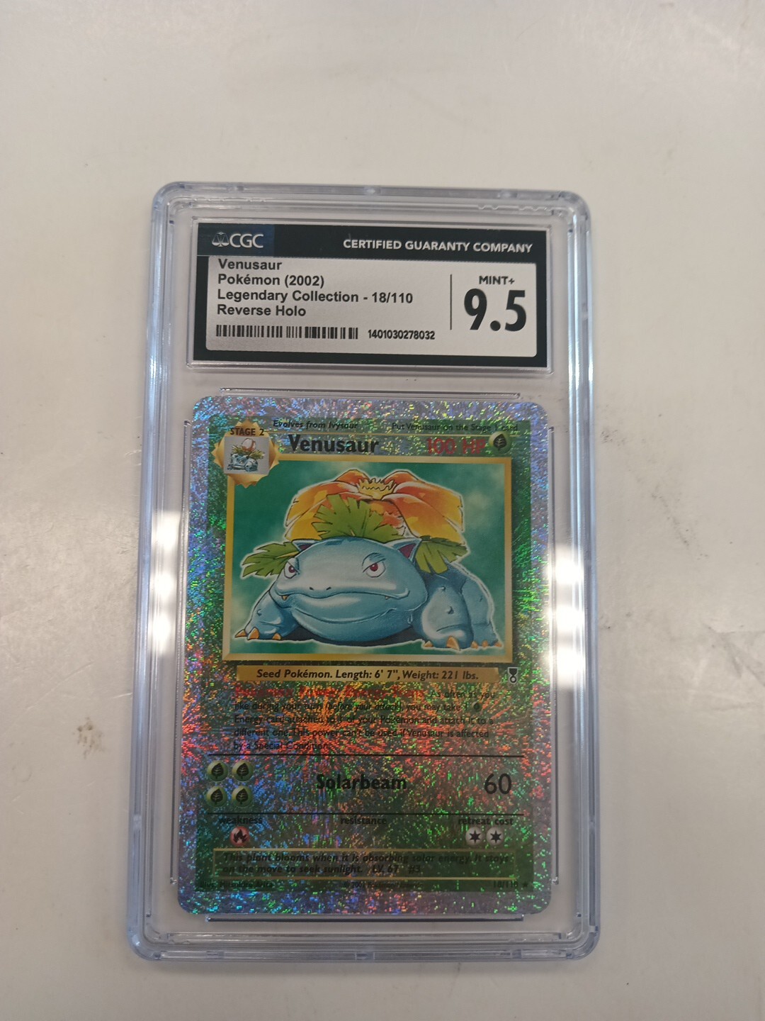 Venusaur Reverse Holo 18/110 2002 Legendary Collection Pokemon TCG Card ...