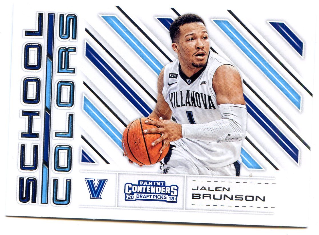2018-19 PANINI CONTENDERS DRAFT SCHOOL COLORS ROOKIE RC JALEN BRUNSON ...