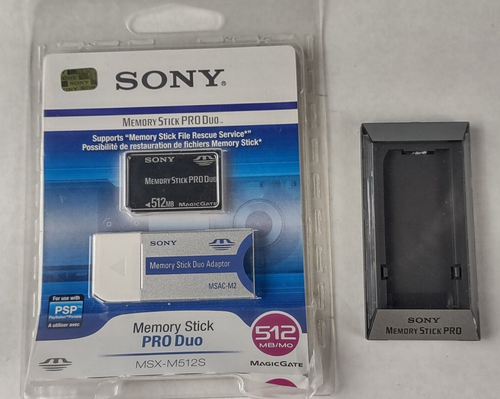 SONY 512MB Memory Stick Pro MSX-512S MSX-M512S Duo MagicGate MSAC-M2 ...
