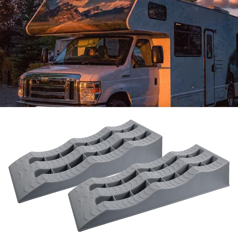 2 Pieces RV Leveling Ramps Leveler Wheel Chocks | eBay UK