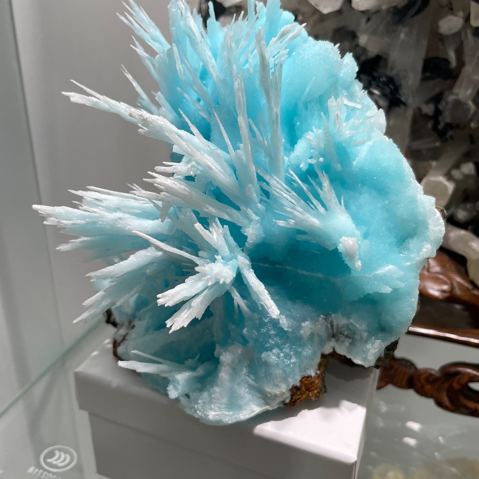 Rare Natural Blue Aragonite Quartz Crystal Raw Stone Mineral Specimen ...