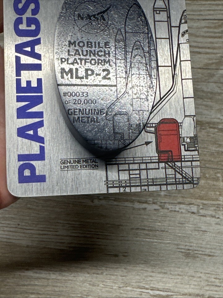 MotoArt Planetags NASA MLP-2 MOBILE LAUNCH PLATFORM RARE Plane Skin Tag ...