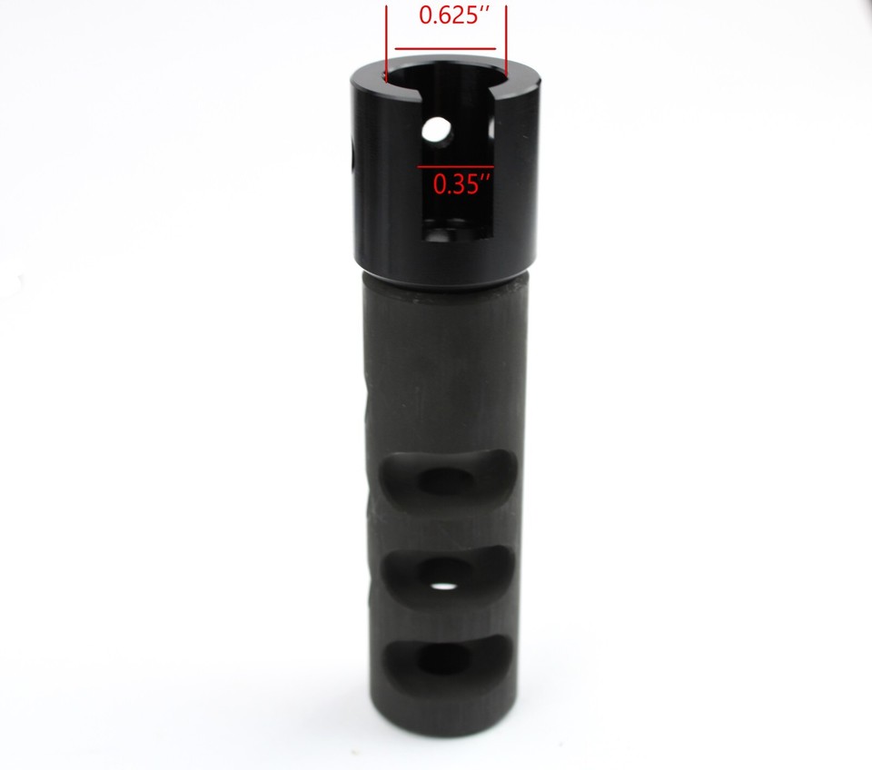 Black Muzzle Brake/Linear Compensator Compatible with Ruger 10/22 1022 ...