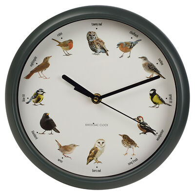 Bird Clock With Sounds Singing Birds Hanging Wall Clock With Hourly ...