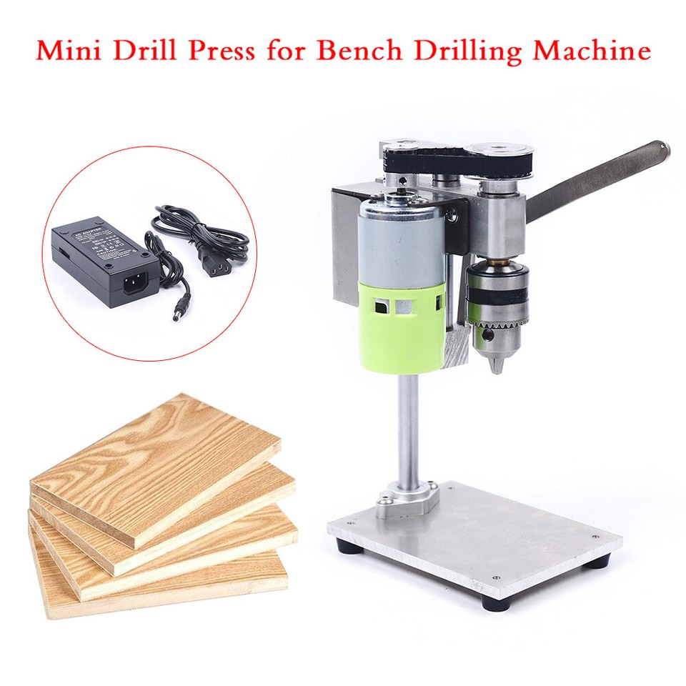 Mini Drill Press Bench Small electric Drill Machine Work Bench Variable ...
