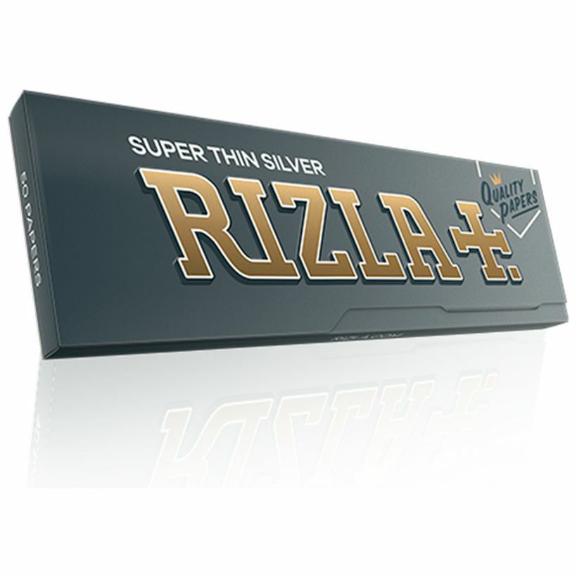 25x RIZLA SILVER REGULAR ROLLING PAPERS ORIGINAL 25 BOOKLETS SMOKING ...
