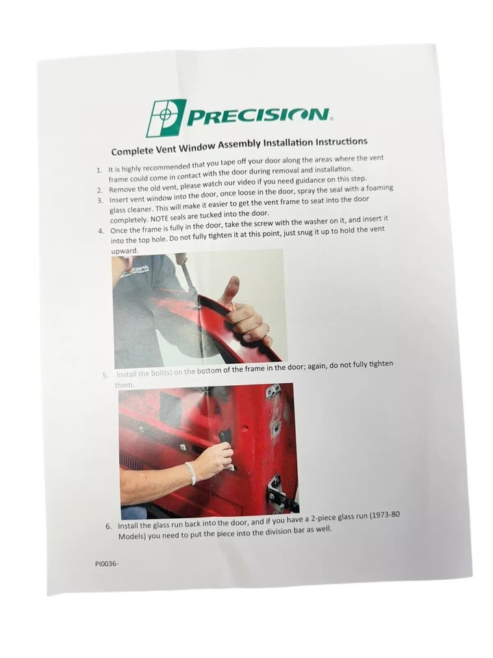 LH & RH Green Tinted Glass Vent Window Assemblies For 1981-1986 Chevy ...