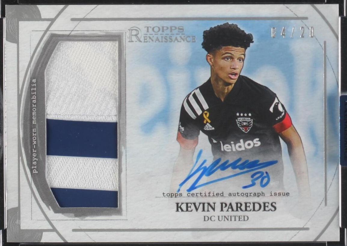 2022 Topps Renaissance MLS - Autographed Relics Kevin Paredes #AR-KP3 ...