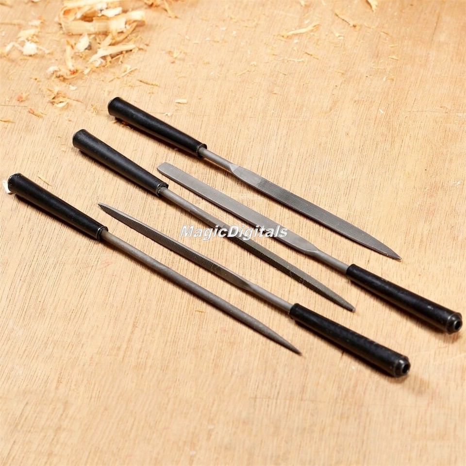 5Pcs Practical Mini Diamond Needle File Set Sharpening 3*140*5mm Model ...