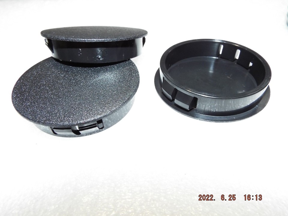 QTY4 HEYCO 2-1/4" HOLE CAP DP 2.25 2411 BLACK PLASTIC NYLON 6/6 DOME ...