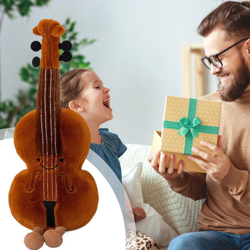 Plush Toy Soft Pipa Guitar Violin Doll Cute Cuddly Plush Toys For Kids ...