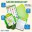 36 Pack Safari Jungle Party Bingo Game Cards Set for Kids Birthday Baby ...