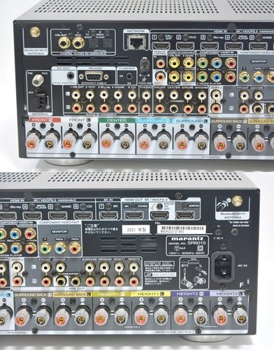 MARANTZ SR6015 9.2 Channel 8K AV Receiver with 3D Audio HEOS Black 100V ...